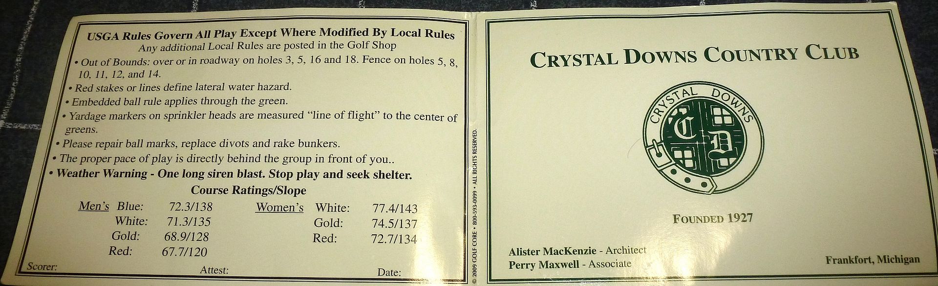 Crystal Downs CC (MacKenzie/Maxwell) - A Photo Tour - Hole 18 Posted